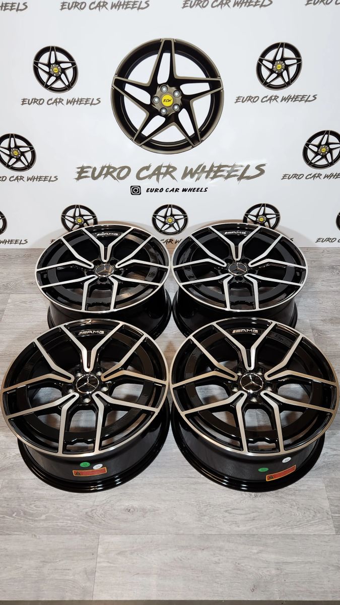 BRAND NEW 19" MERCEDES AMG STYLE ALLOY WHEELS 5X112 DIAMOND CUT